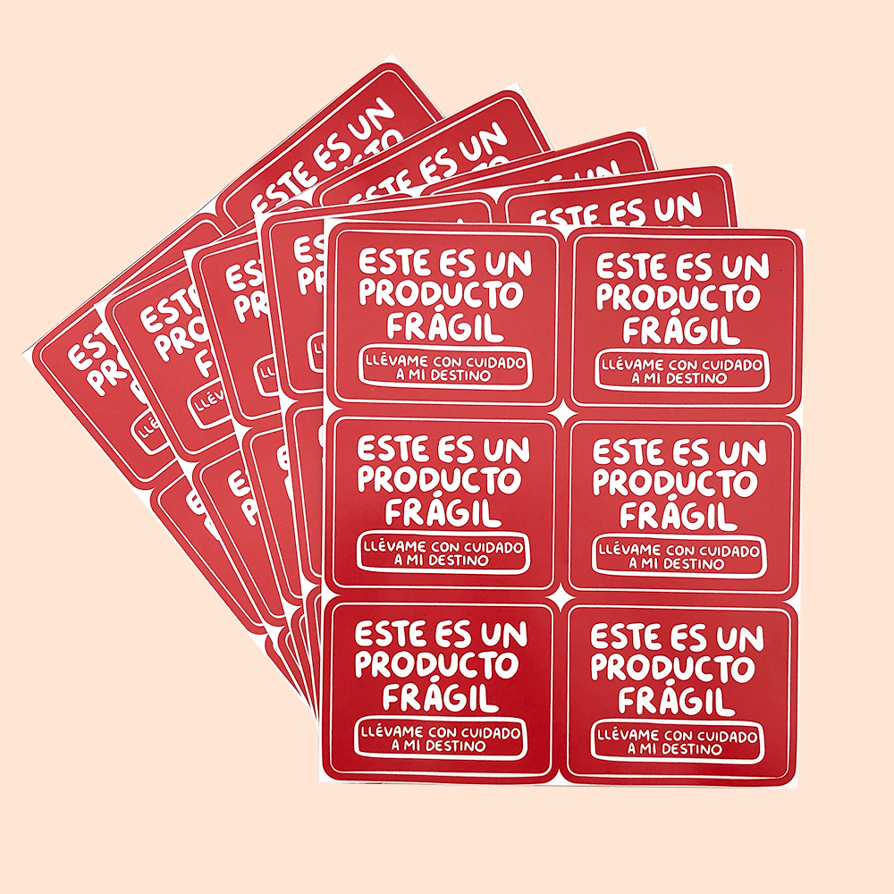 STICKERS 30pz Producto Frágil – Envía Bonito Mx