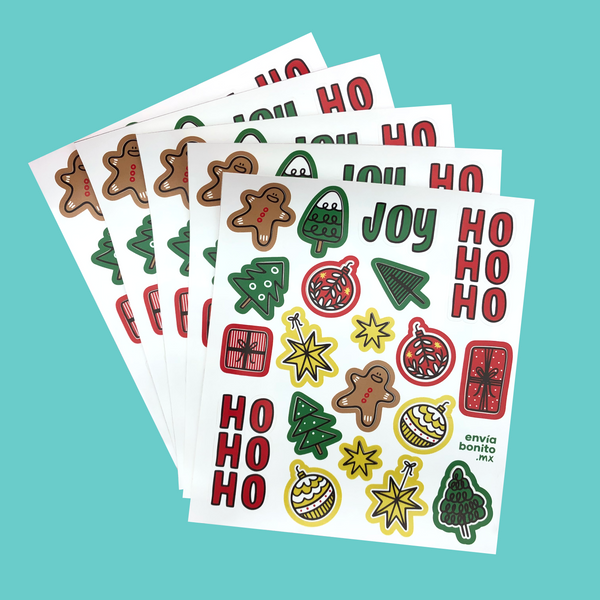 Stickers Navidad 100 Pz – Envía Bonito Mx